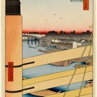 Then and Now - Five of the \'One Hundred Famous Views of Edo\'
